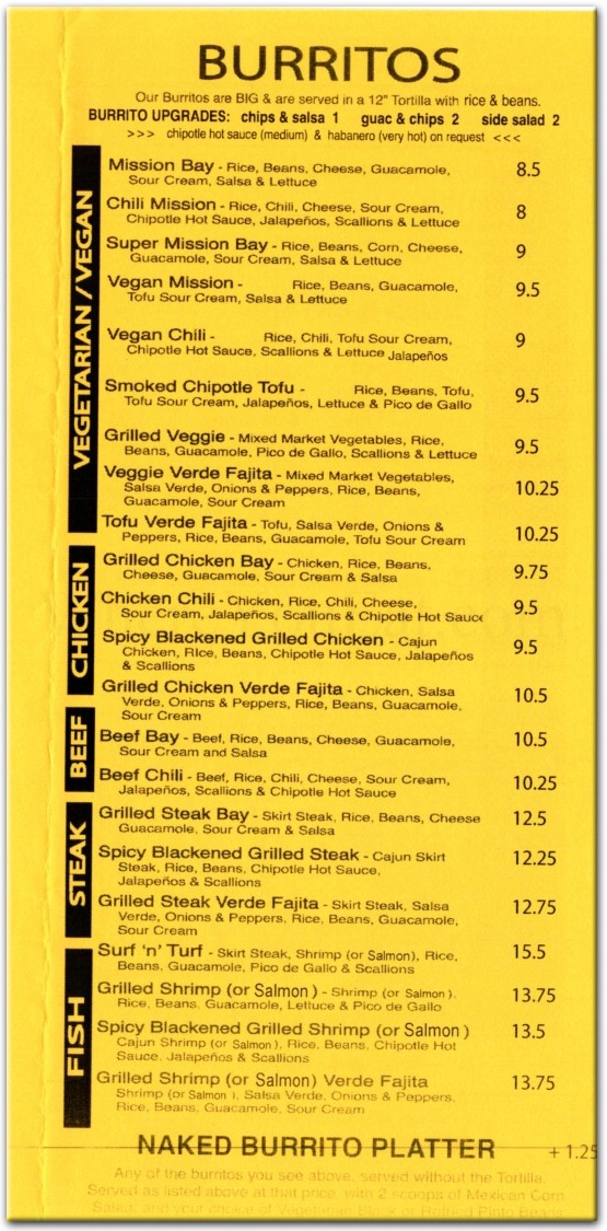 El Barrio Burrito Restaurant in Brooklyn / Official Menus & Photos