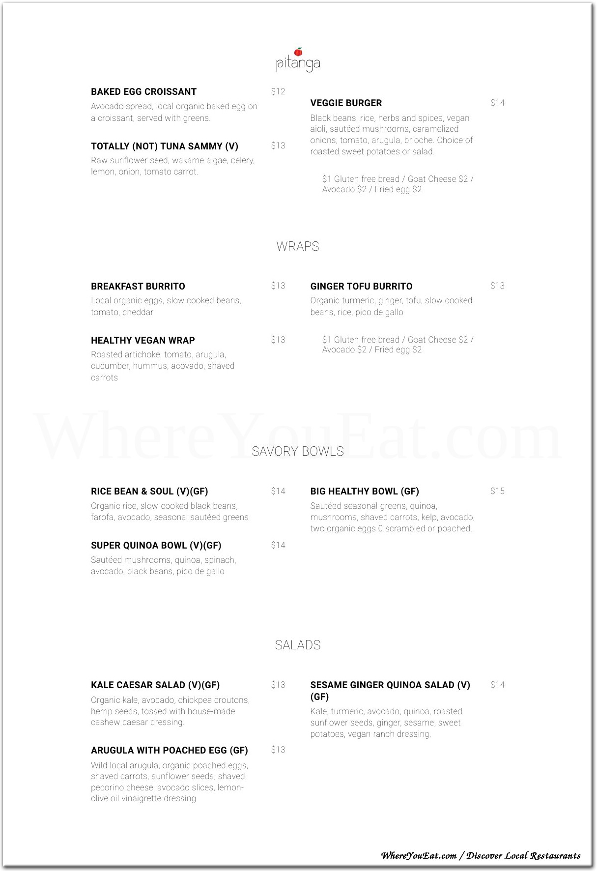 Pitanga Restaurant in Brooklyn / Menus & Photos