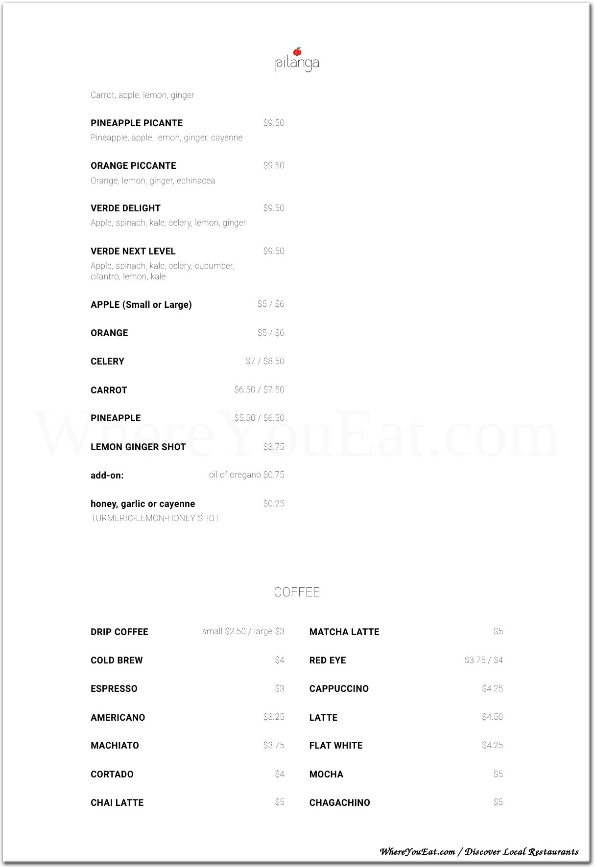 Pitanga Restaurant in Brooklyn / Menus & Photos