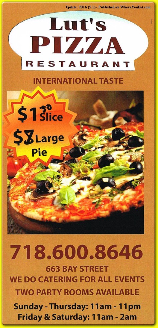Lut's Restaurant in Staten Island / Menus & Photos
