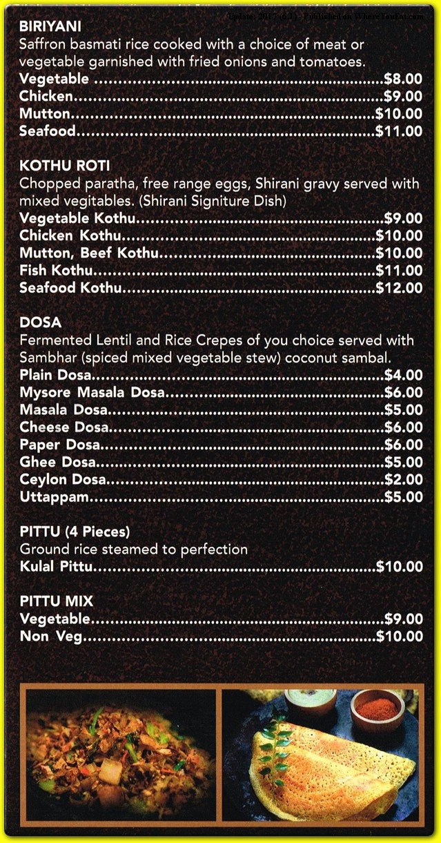 Shirani Restaurant in Staten Island / Menus & Photos