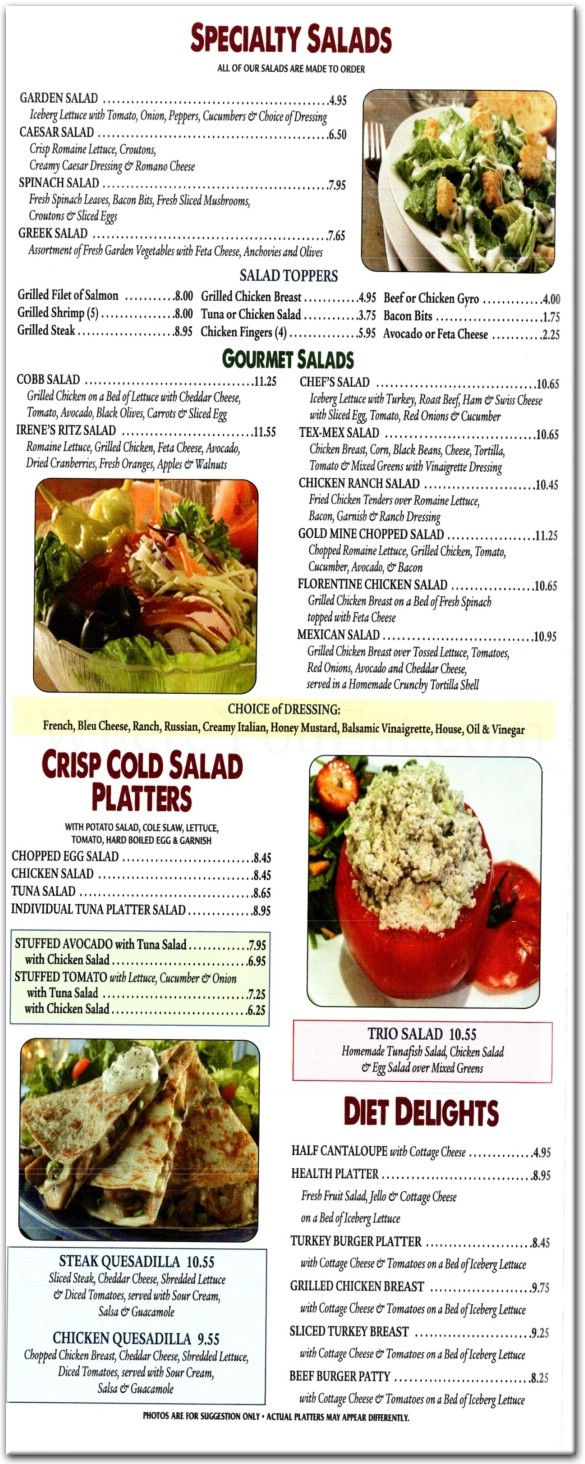 Gold Mine Cafe Restaurant in The Bronx / Official Menus & Photos