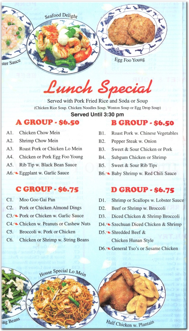 Panda Restaurant Restaurant in The Bronx / Official Menus & Photos