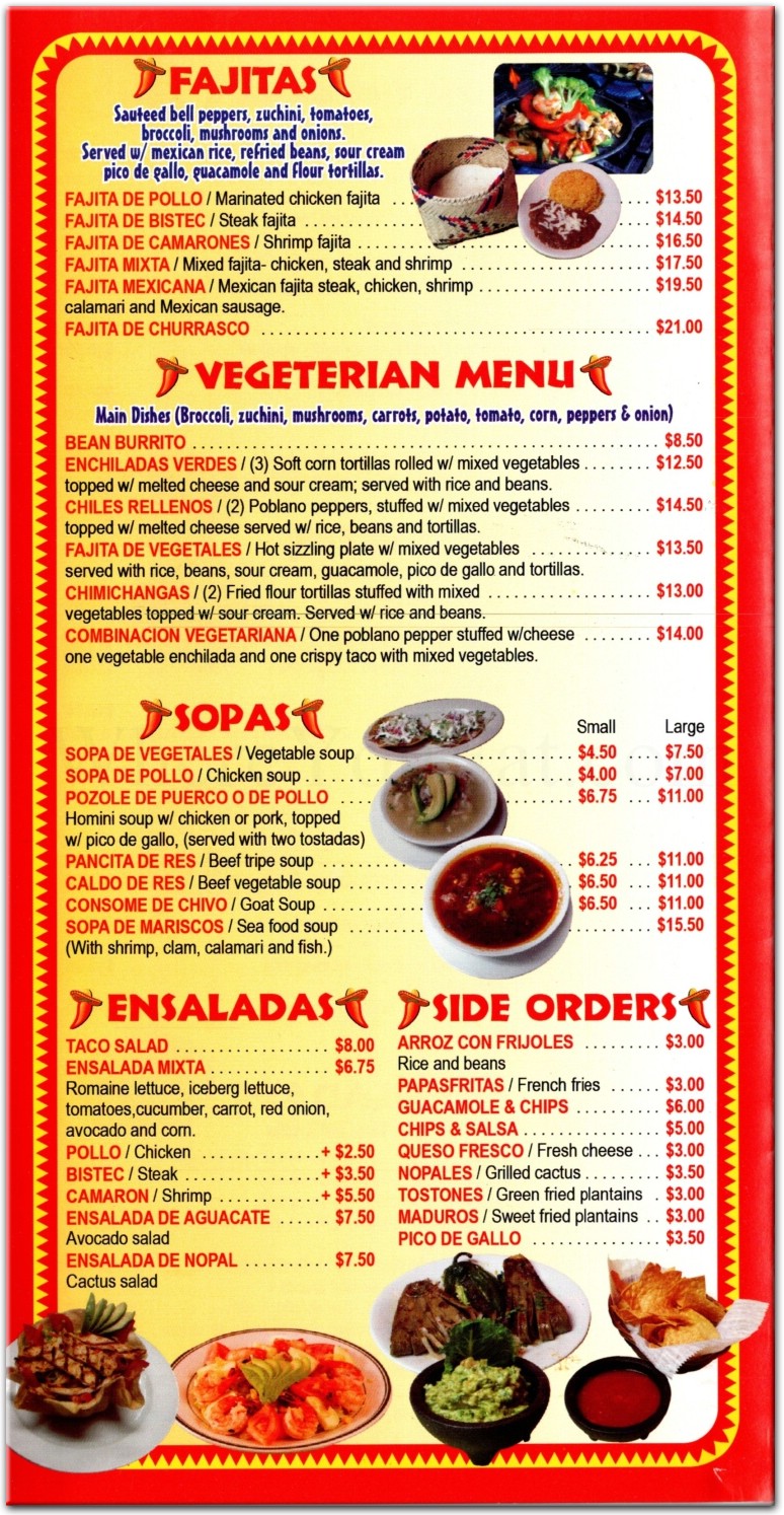 Picante Picante Restaurant in The Bronx / Official Menus & Photos