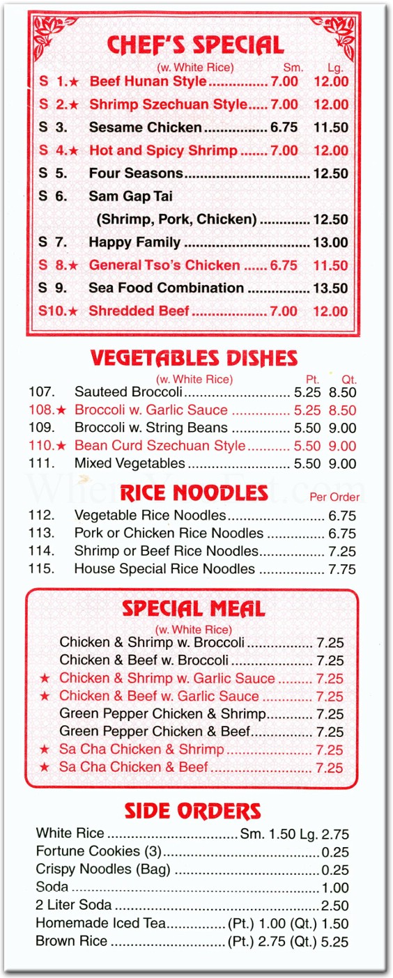 Chung Ching Restaurant in The Bronx / Official Menus & Photos