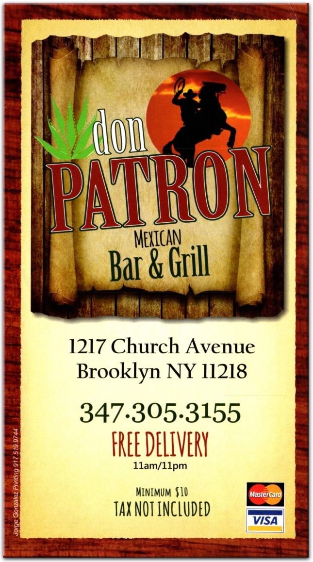 Don Patron Restaurant in Brooklyn / Menus & Photos