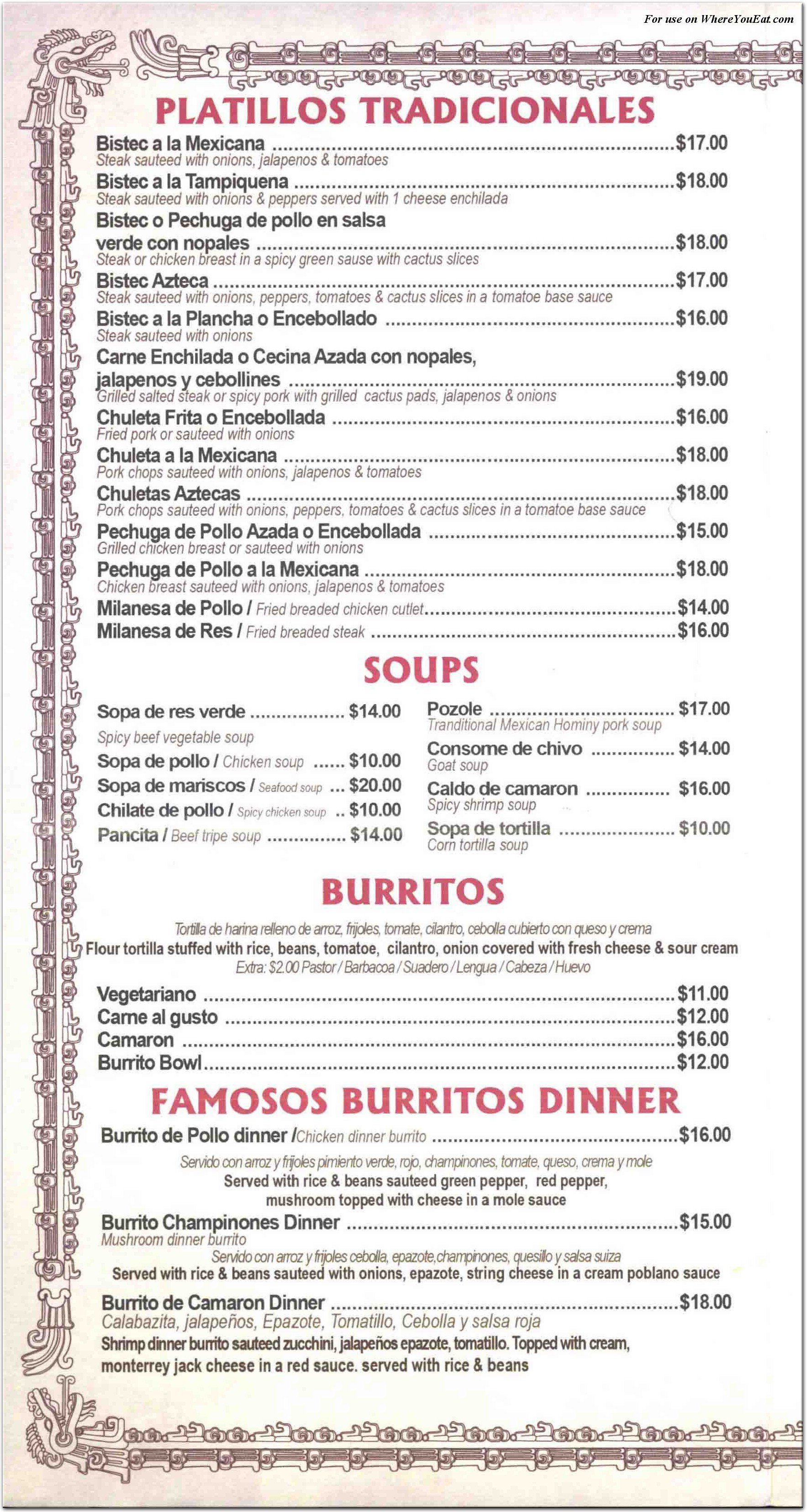 Estrellita Poblana 4 Restaurant in The Bronx / Menus & Photos