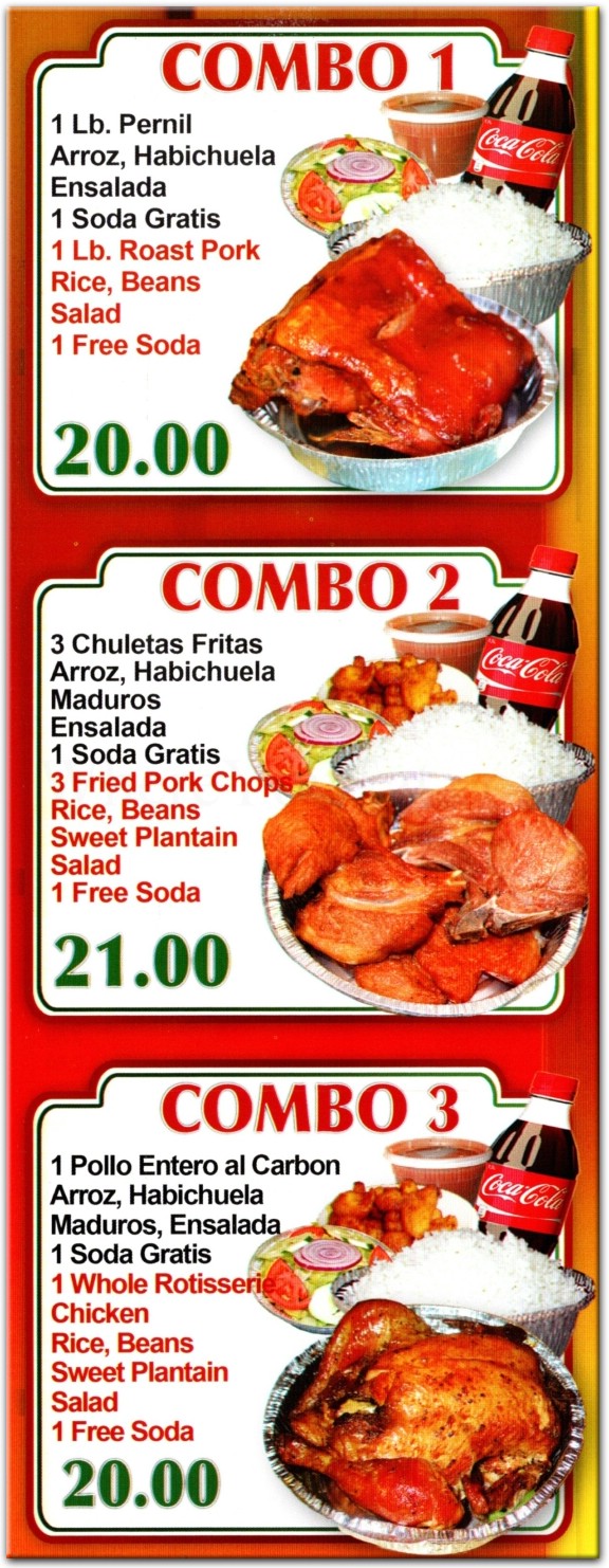 El Nuevo Bohio Tropical Restaurant in The Bronx / Official Menus & Photos