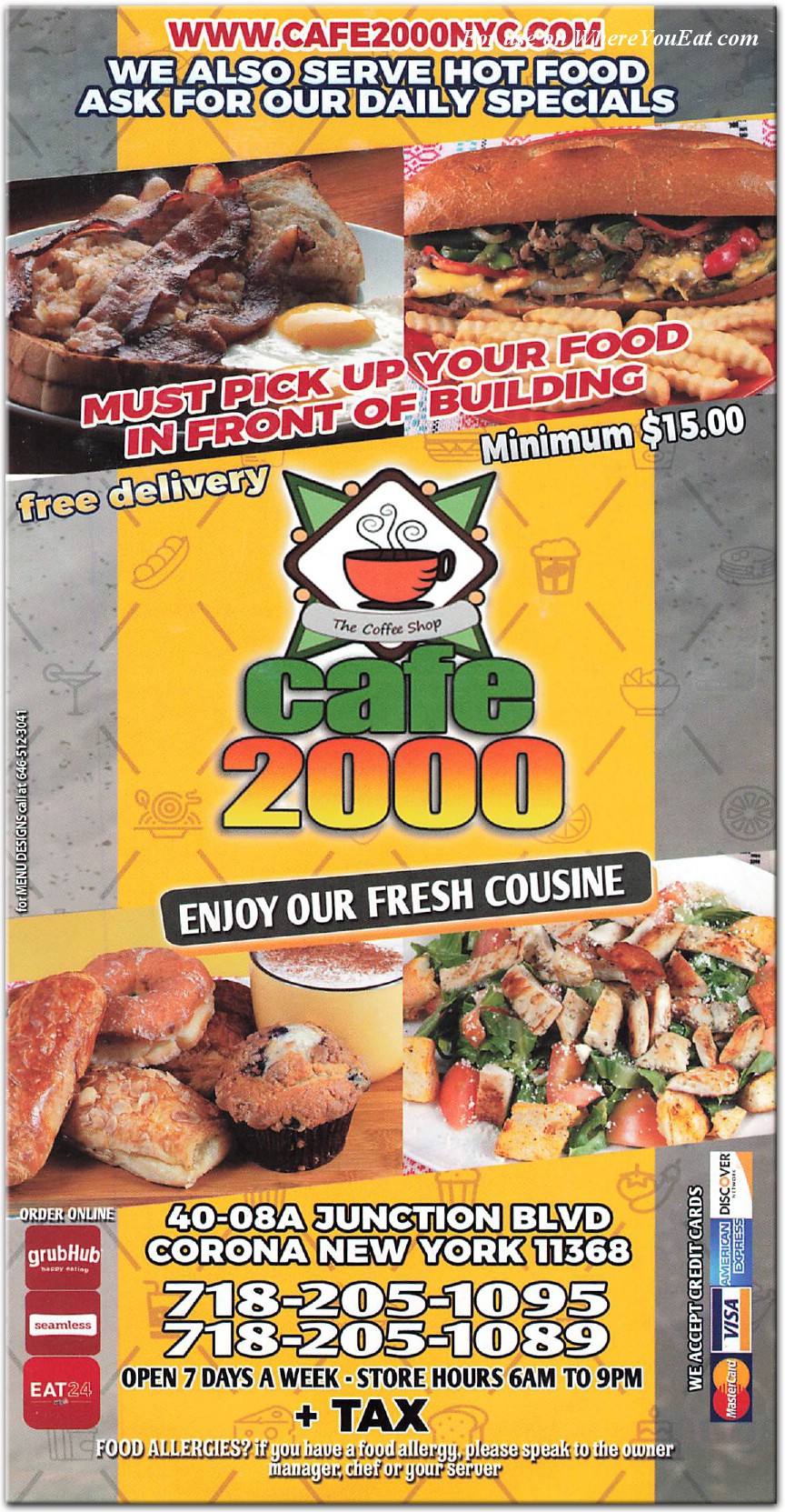 Cafe 2000 Restaurant in Queens / Menus & Photos