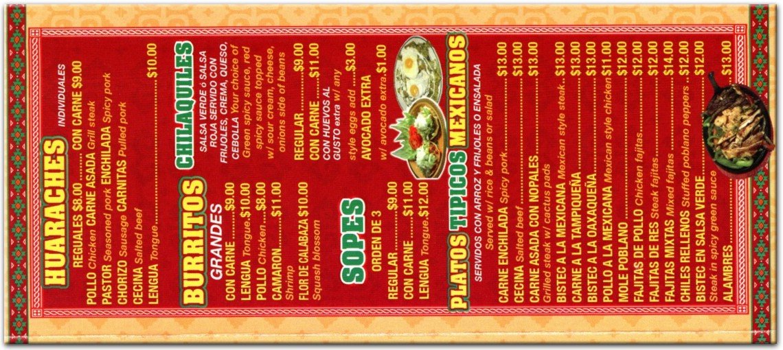 Estrella Mexicana Restaurant in The Bronx / Official Menus & Photos