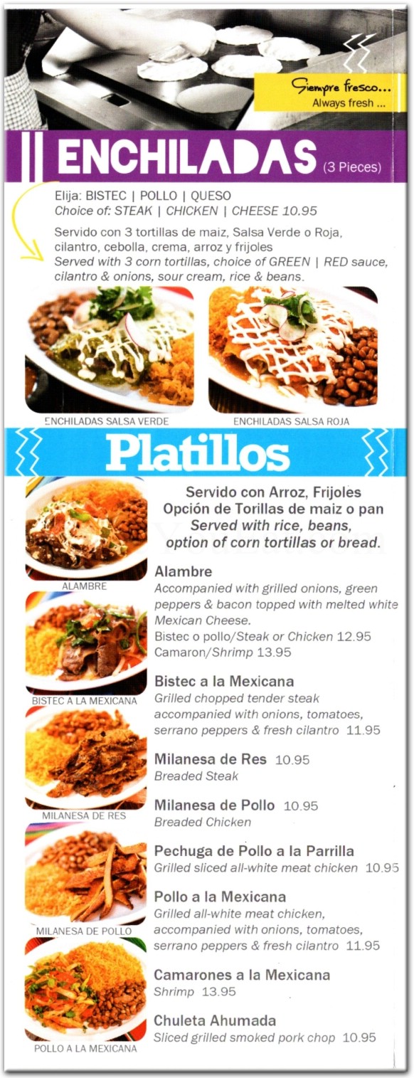 Homemade Taqueria Restaurant in Queens / Official Menus & Photos