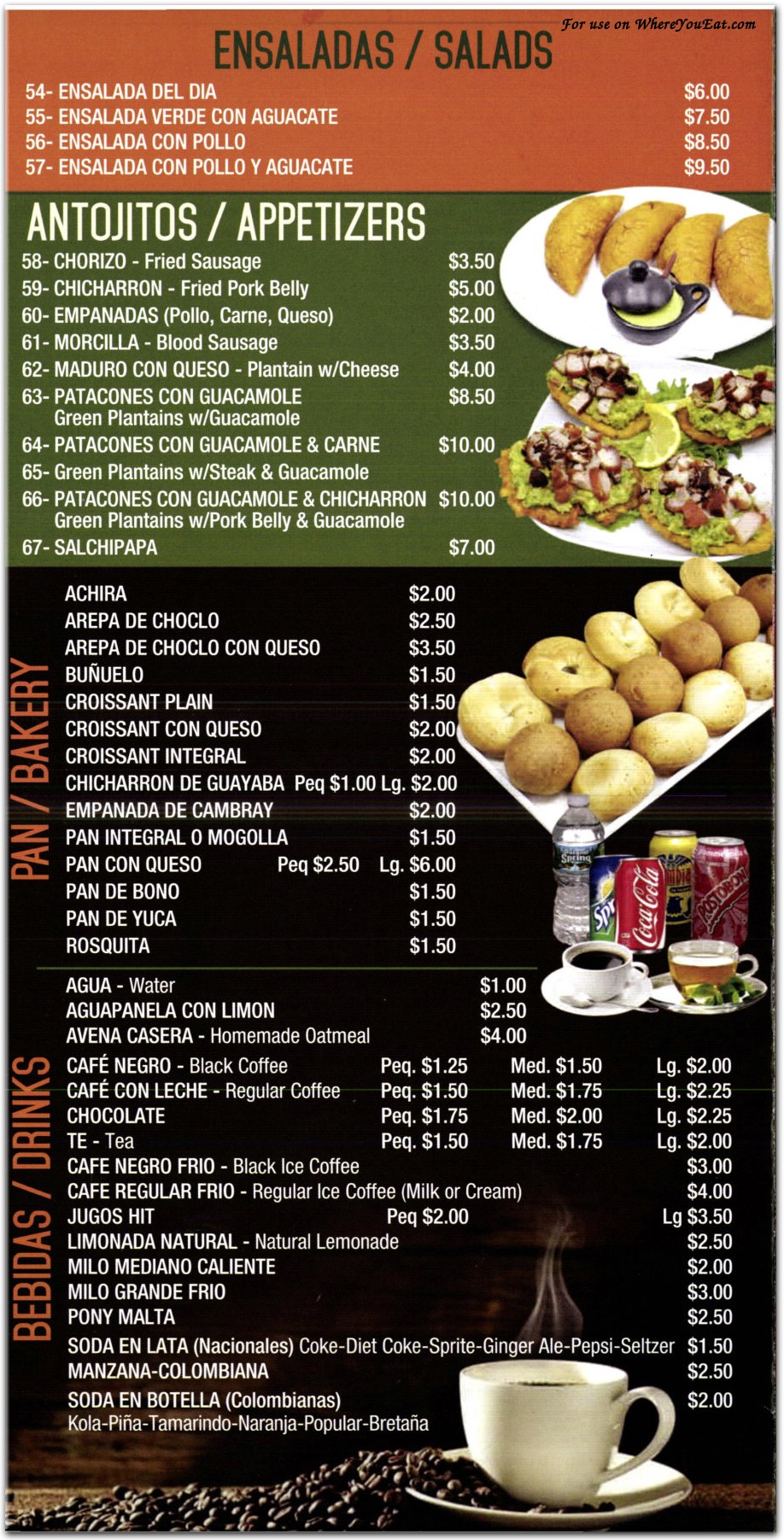 Cafetales Restaurant in Queens / Menus & Photos