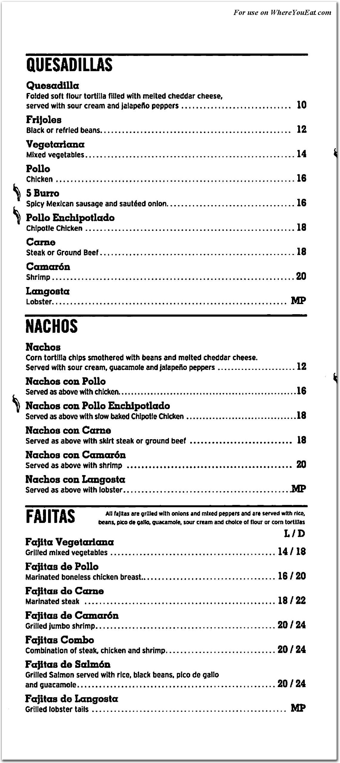 5 BURRO CAFE Restaurant in Queens / Official Menus & Photos