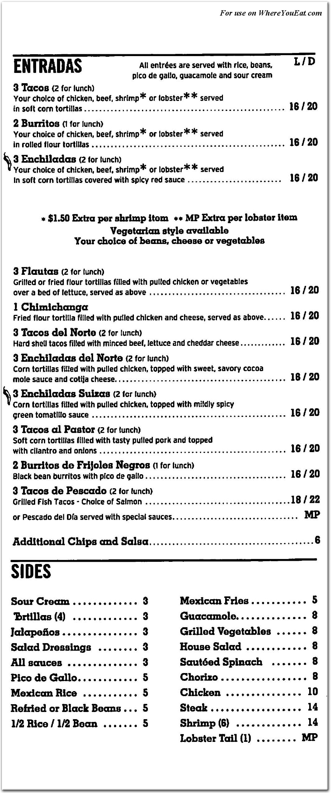 5 BURRO CAFE Restaurant in Queens / Menus & Photos