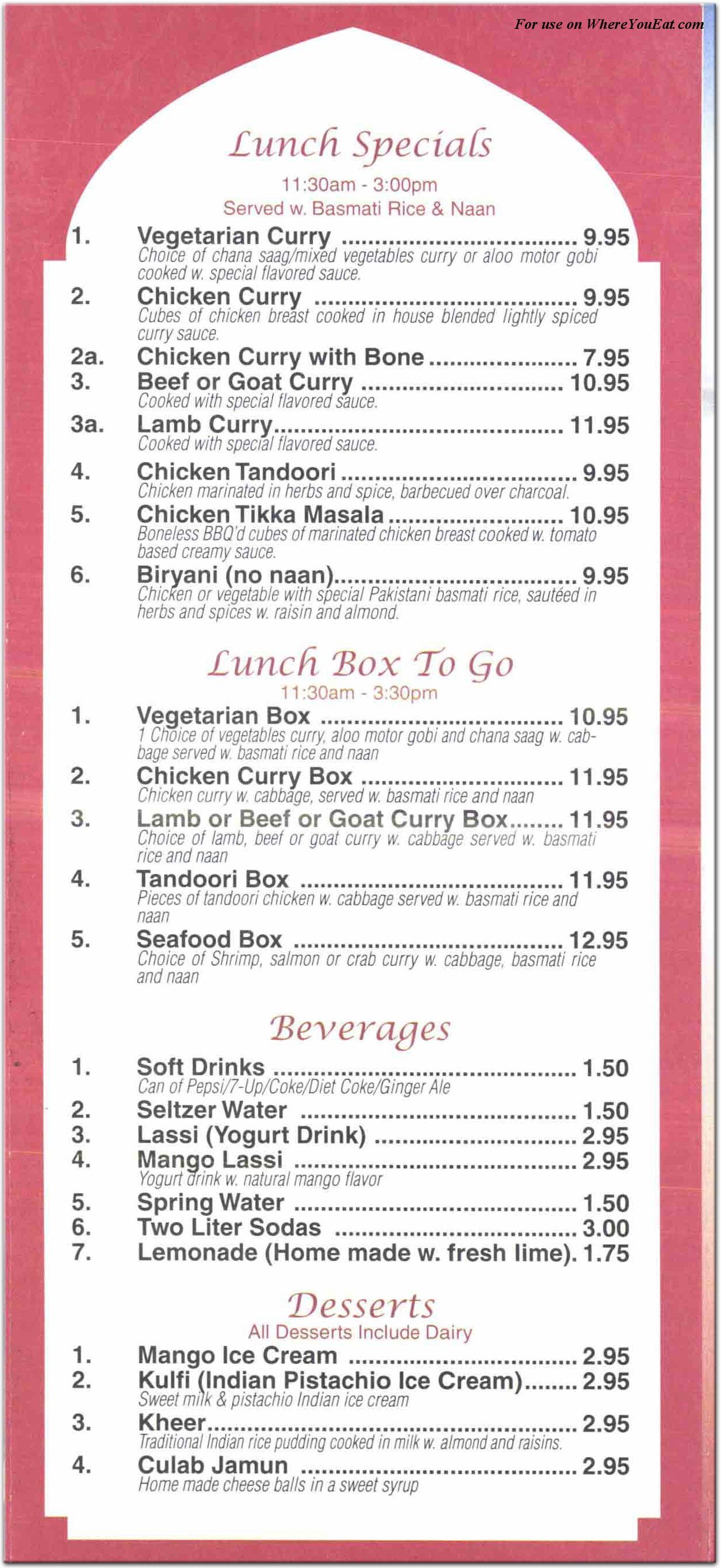 Agra Grill Restaurant in The Bronx / Menus & Photos