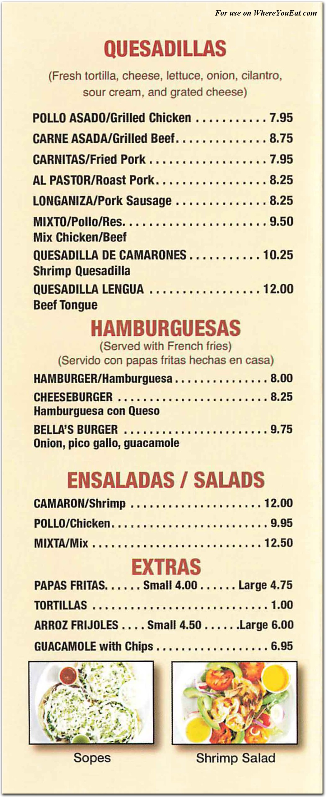 Bella's Place Restaurant in Queens / Menus & Photos