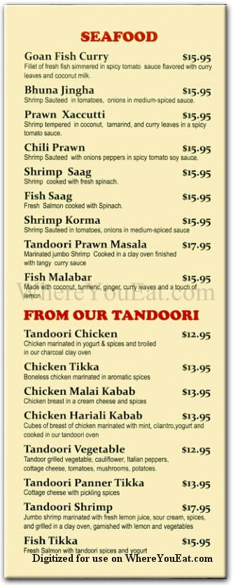 Delhi Masala Combo Restaurant in New York / Menus & Photos