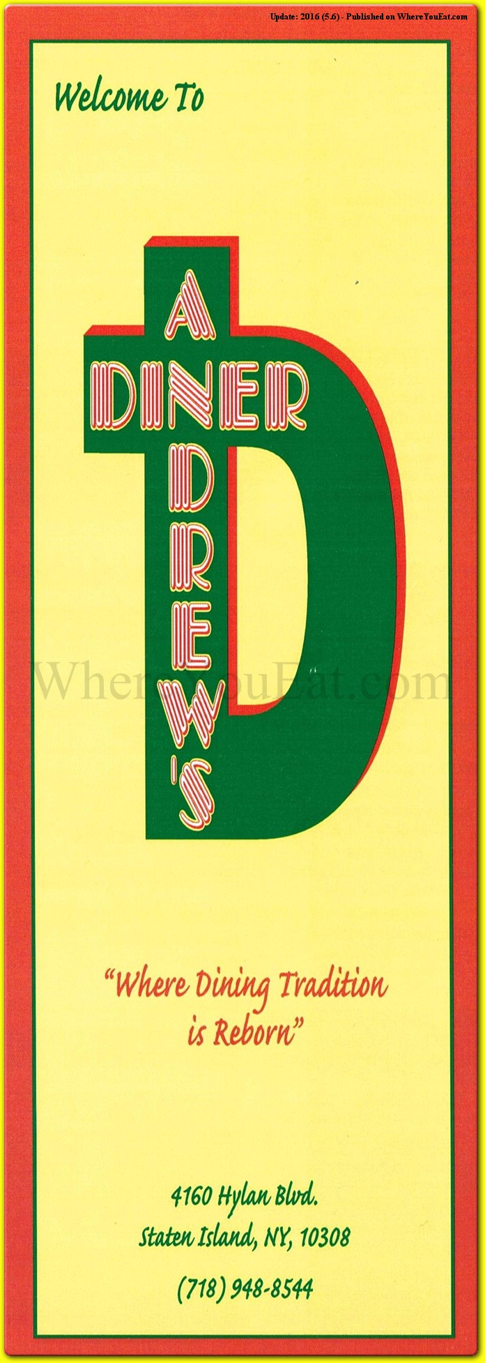 Andrew's Restaurant in Staten Island / Official Menus & Photos