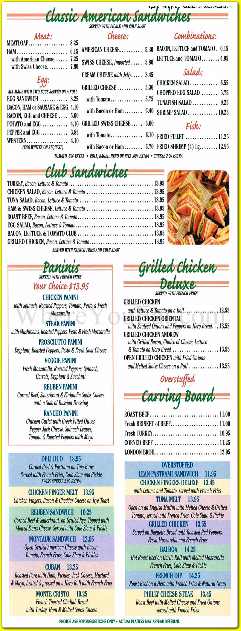 Andrew's Restaurant in Staten Island / Official Menus & Photos