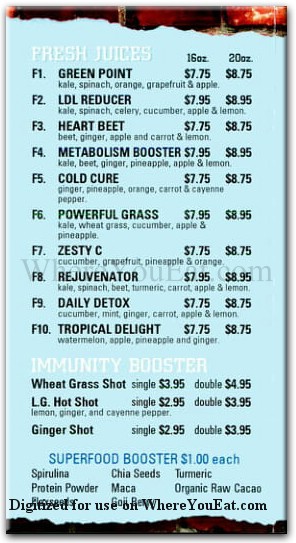 JUICE POINT Restaurant in Brooklyn / Menus & Photos