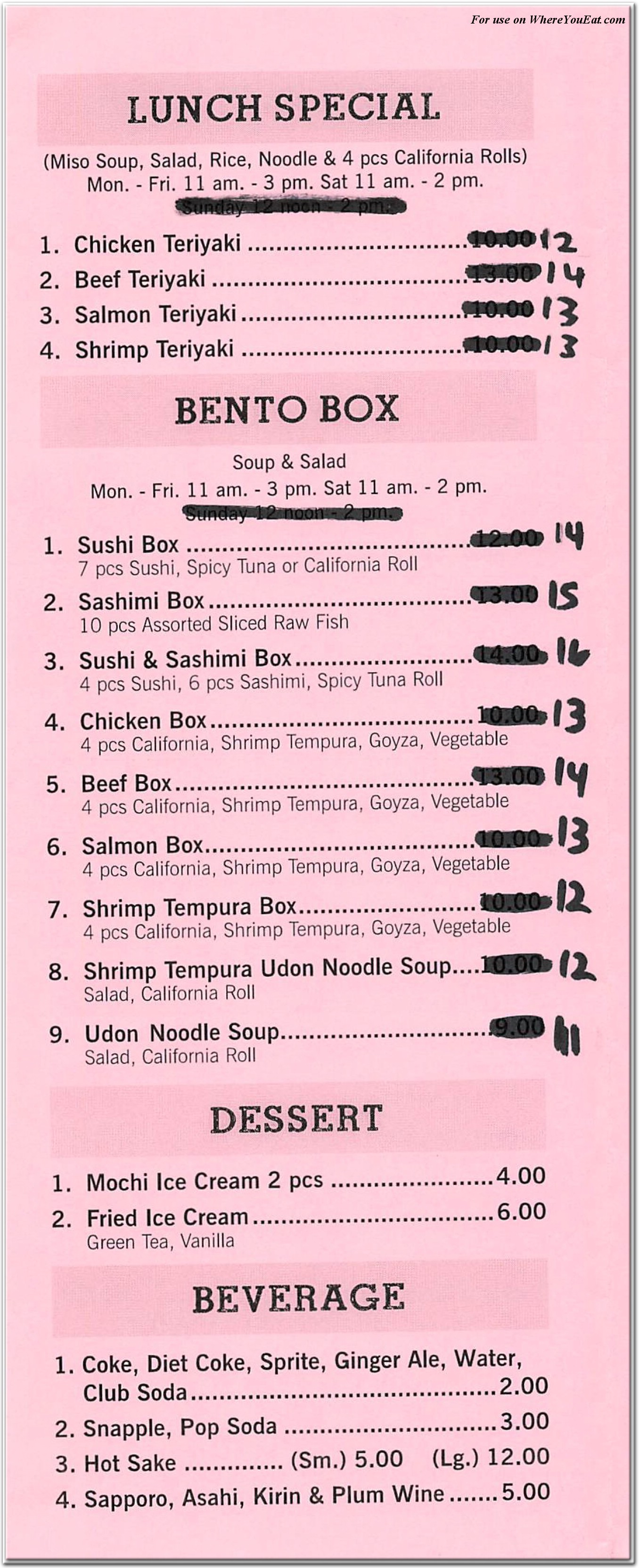 Kenta Sushi Bar Restaurant in Queens / Menus & Photos