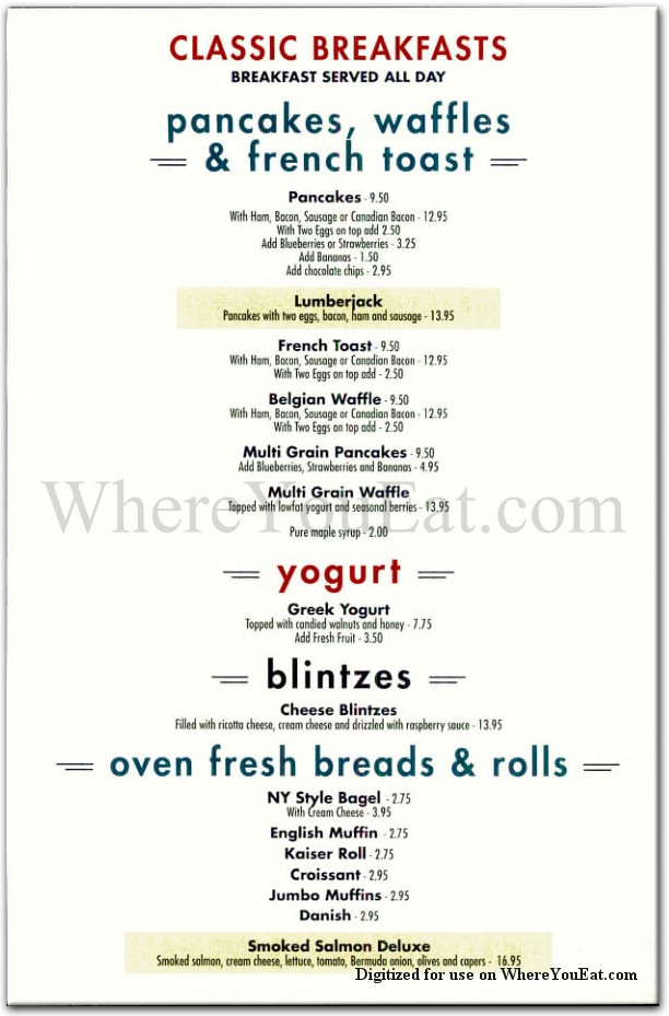 City Diner Restaurant in NY 10024 / Menus & Photos