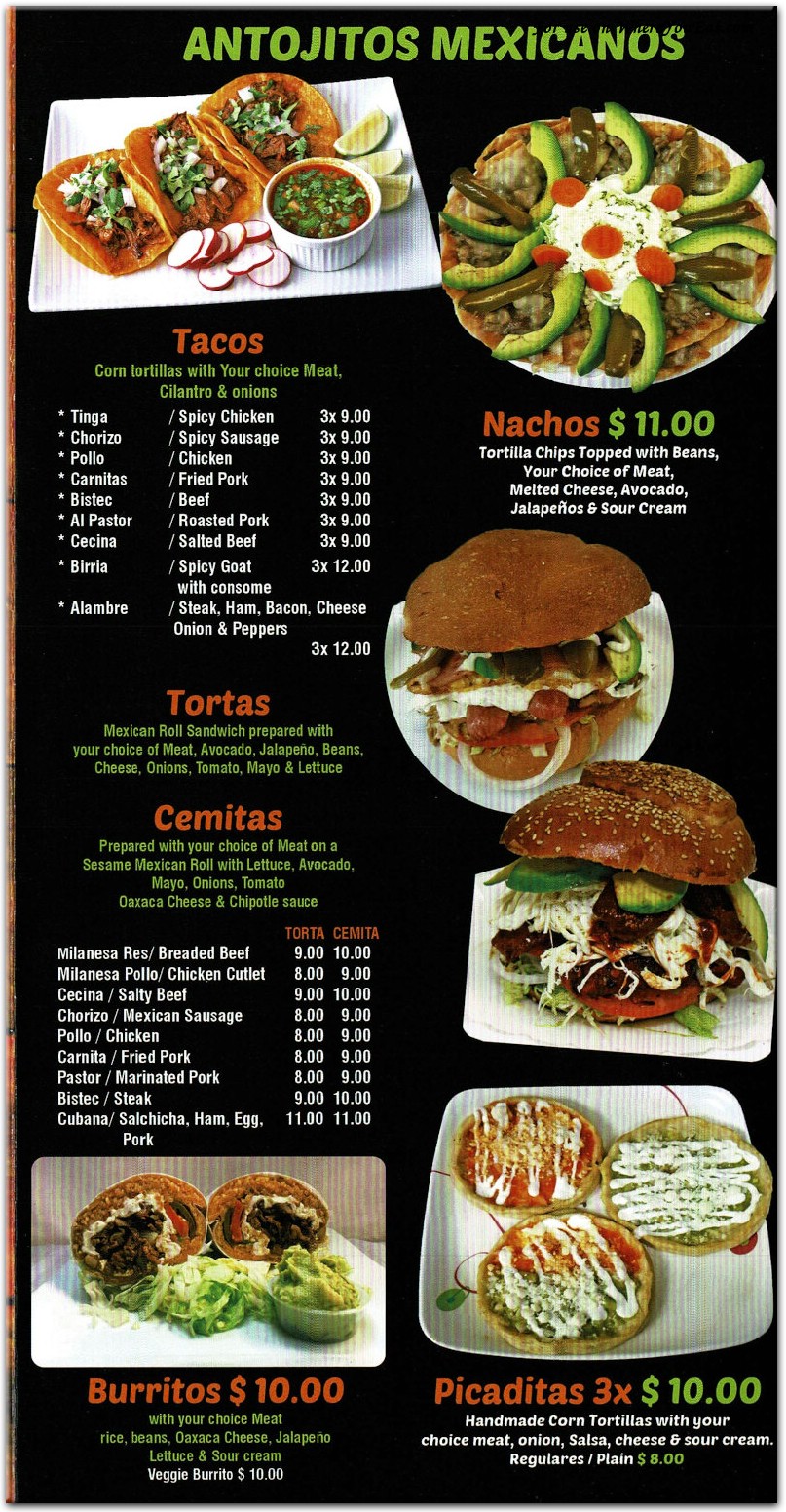 El Palenque Restaurant in Brooklyn / Official Menus & Photos