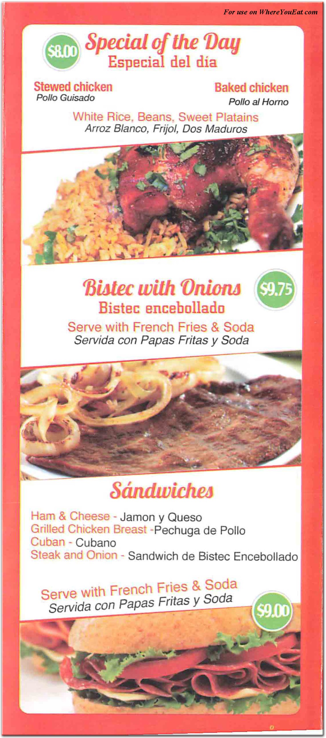 Corazon Latino Restaurant in Queens / Official Menus & Photos