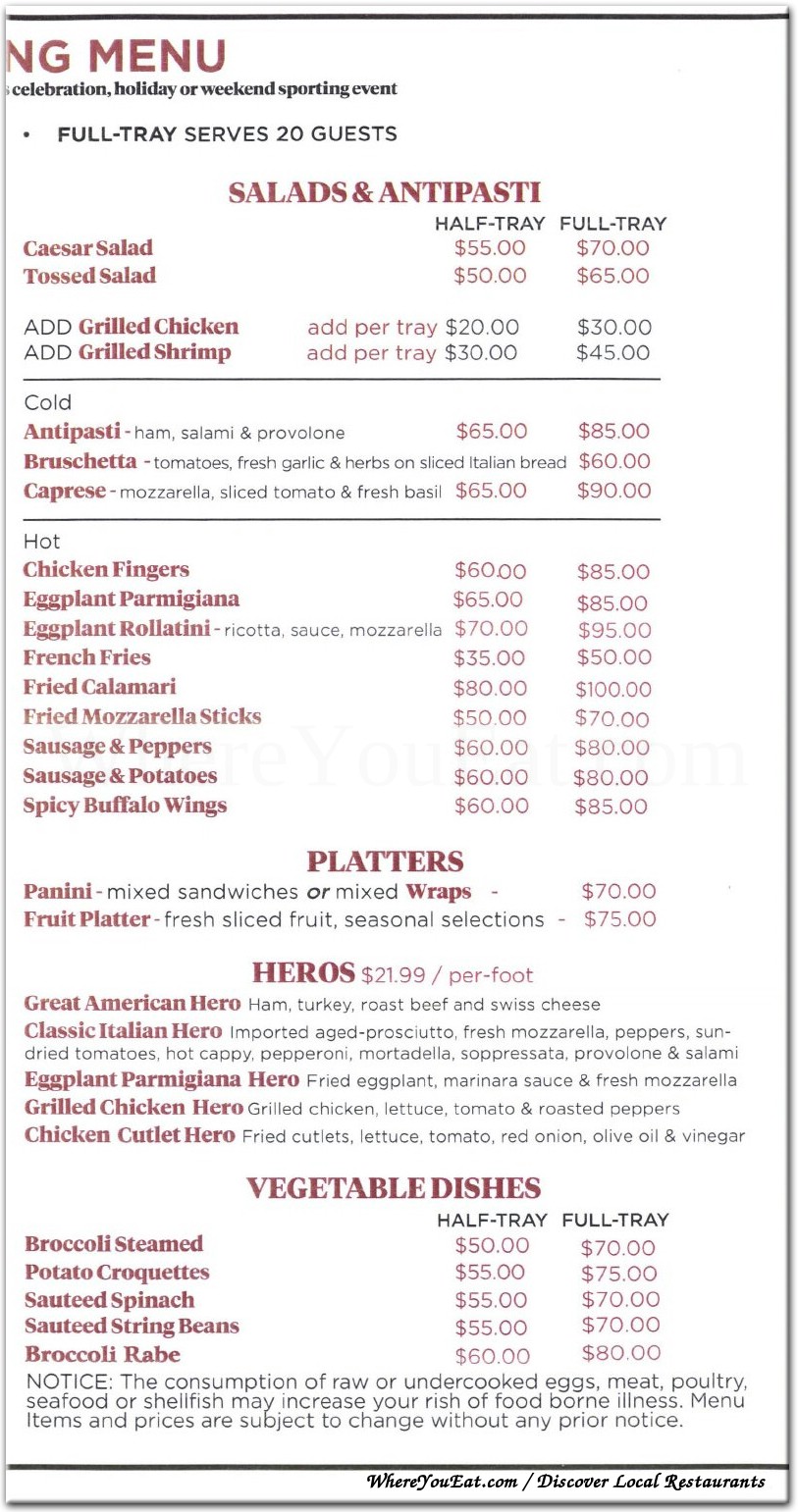 Aldo's Restaurant in Queens / Menus & Photos