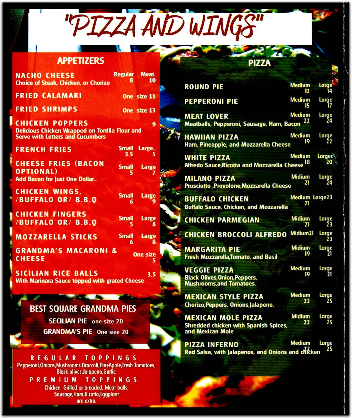 Zeppole Pizzeria Restaurant in Brooklyn / Menus & Photos