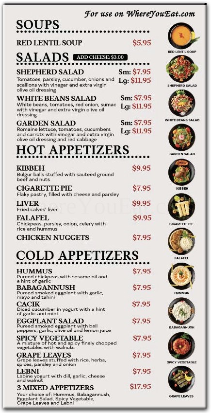 Hudson Kebab House Restaurant in Staten Island / Official Menus & Photos