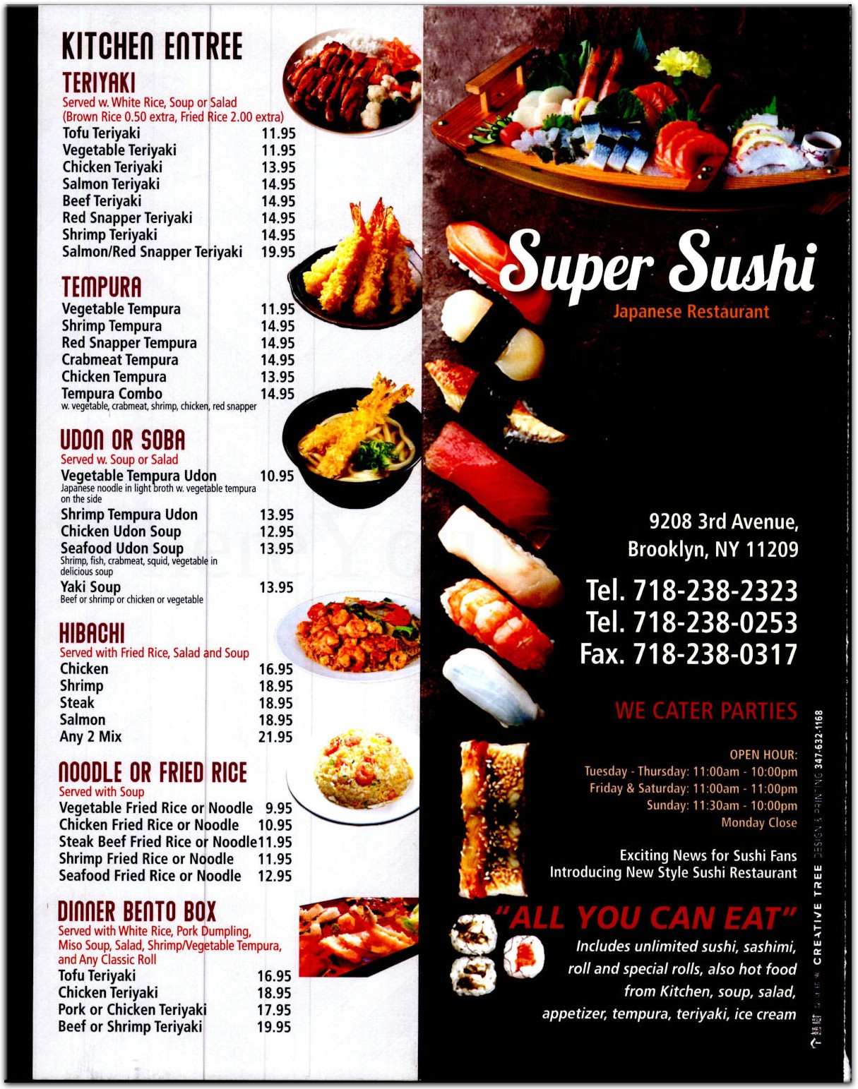 Super Sushi Restaurant in Brooklyn / Official Menus & Photos
