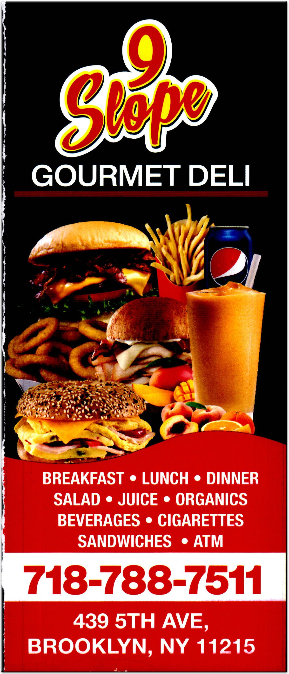 9 Slope Gourmet Deli Restaurant in Brooklyn / Official Menus & Photos