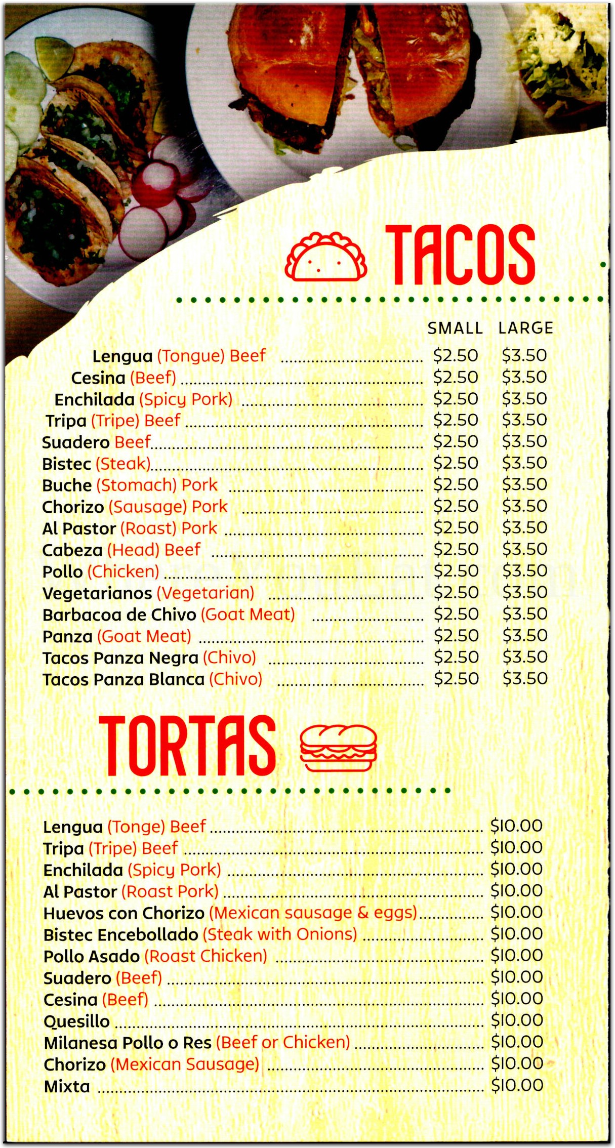 706 El Tenampa Restaurant in Brooklyn / Official Menus & Photos