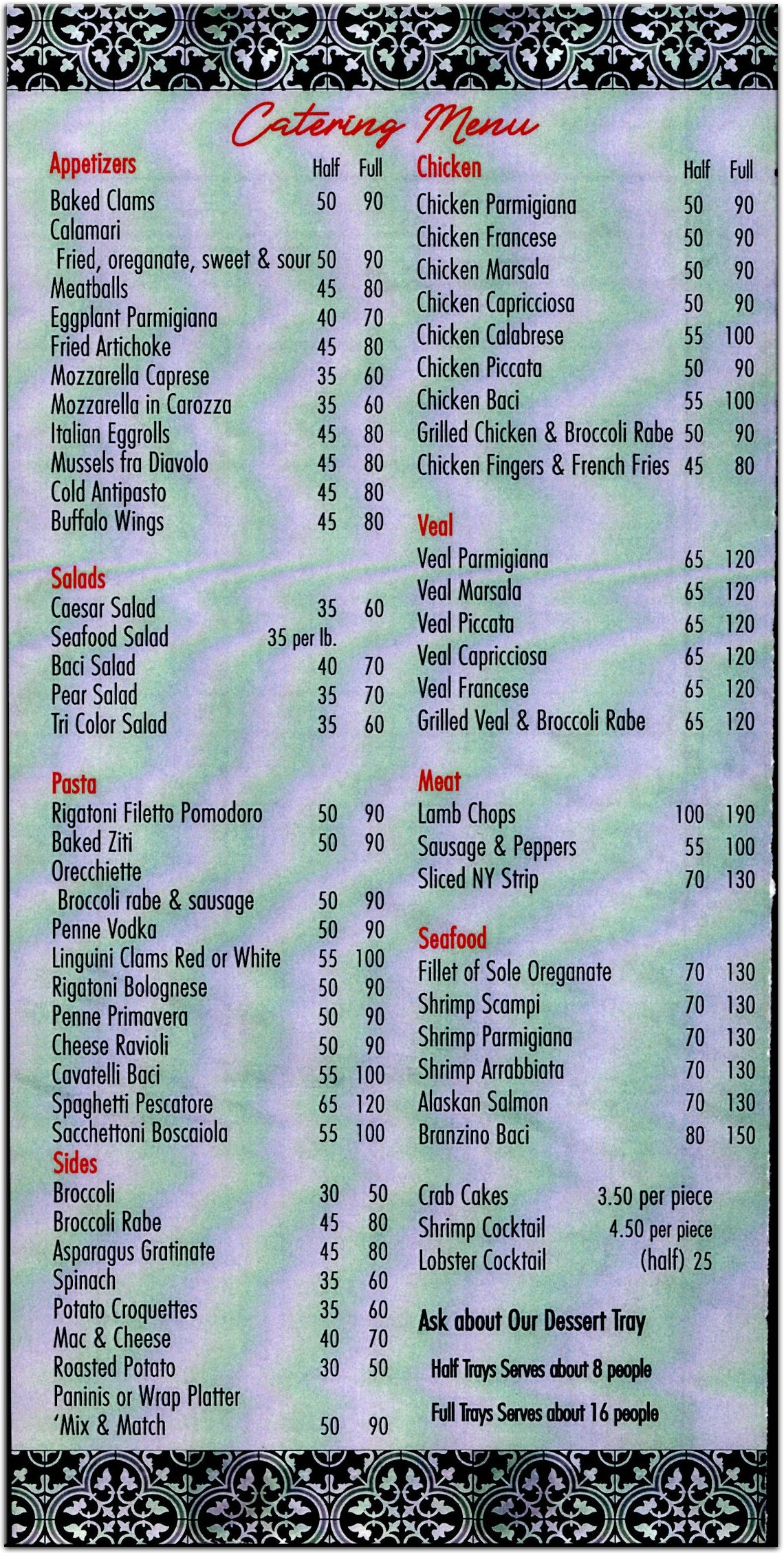 Baci Ristorante Restaurant in Brooklyn / Official Menus & Photos