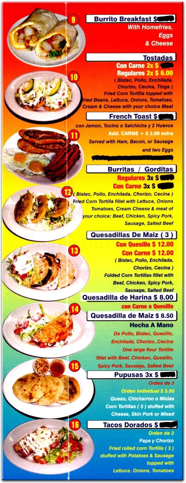 Mis Angelitos Bakery Restaurant in Brooklyn / Official Menus & Photos