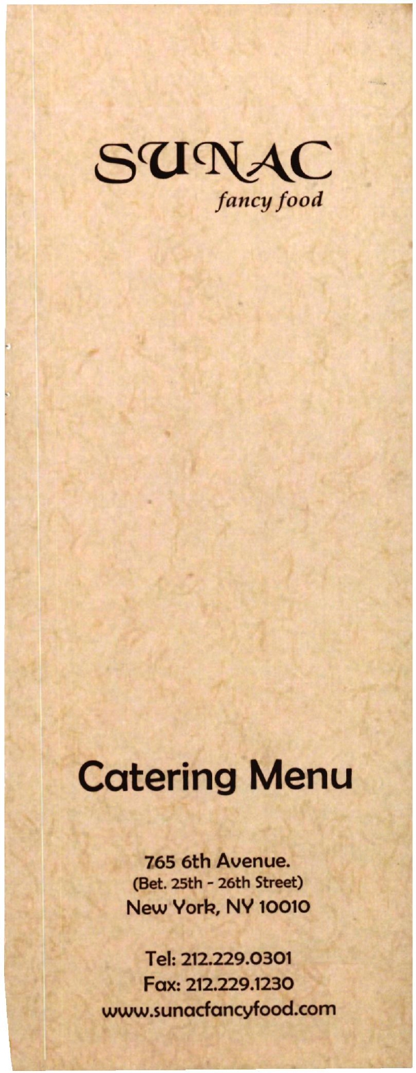 Sunac Fancy Food Restaurant in Manhattan / Menus & Photos