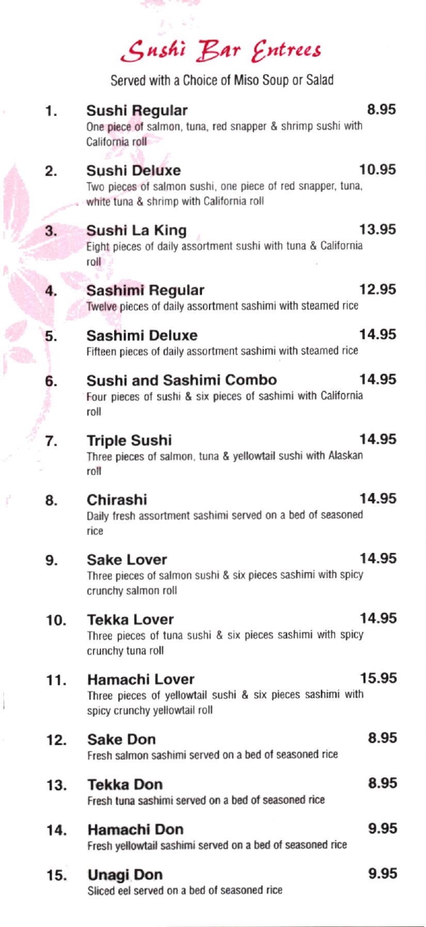 Sushi 21 Restaurant in Manhattan / Menus & Photos