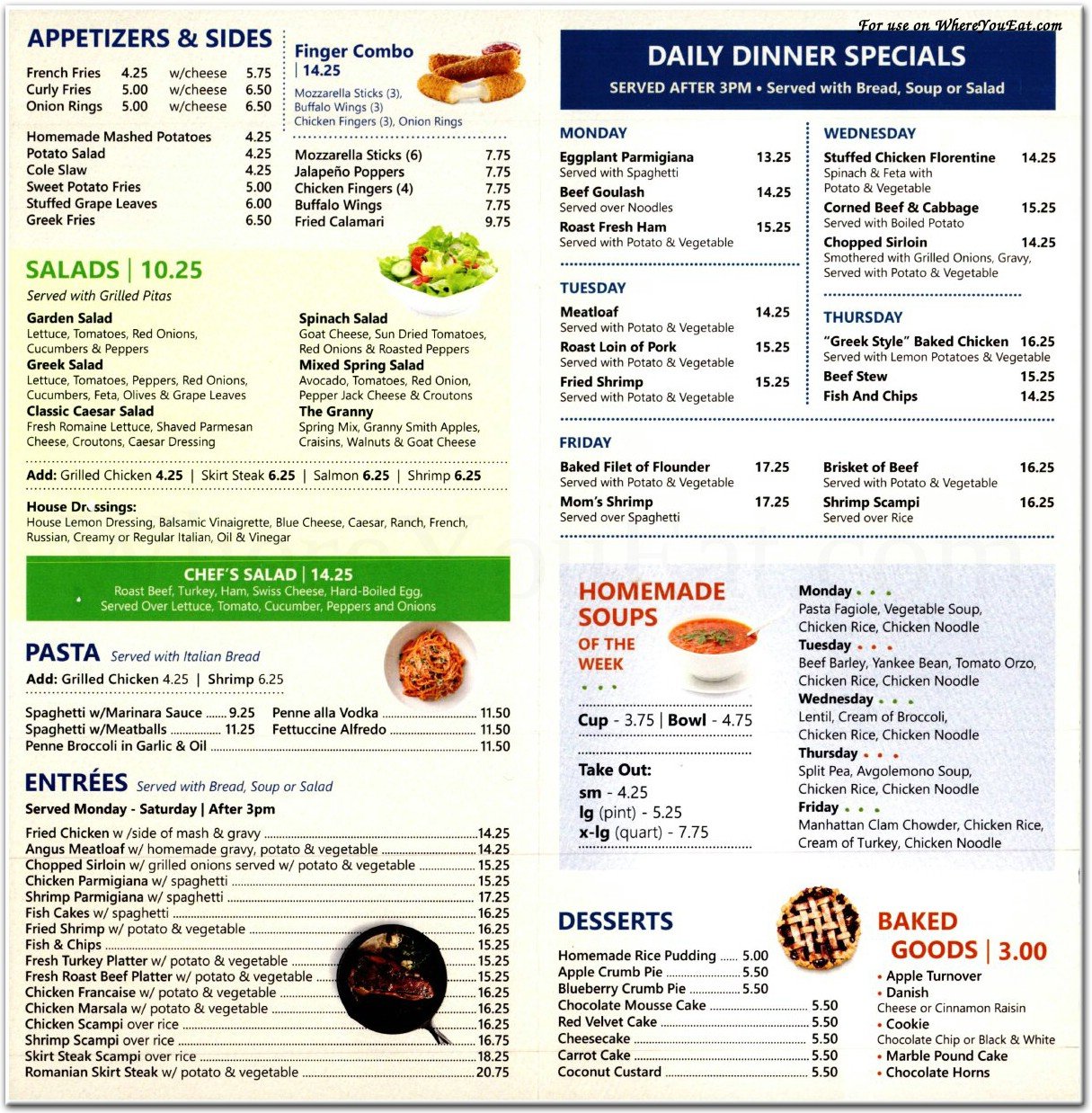 My 3 Sons 11th Avenue Restaurant in Brooklyn / Official Menus & Photos