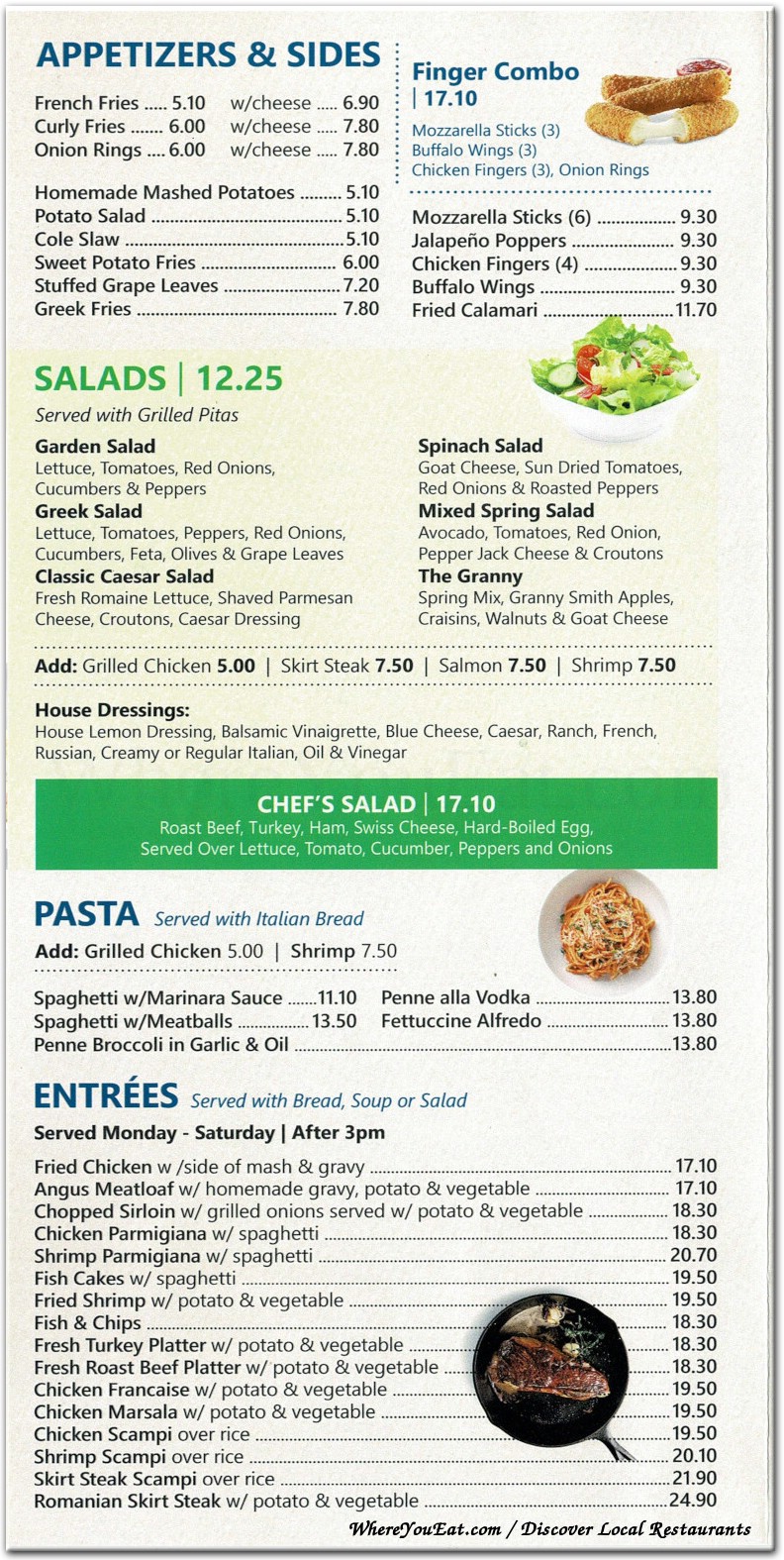 My 3 Sons Diner Restaurant in Brooklyn / Menus & Photos