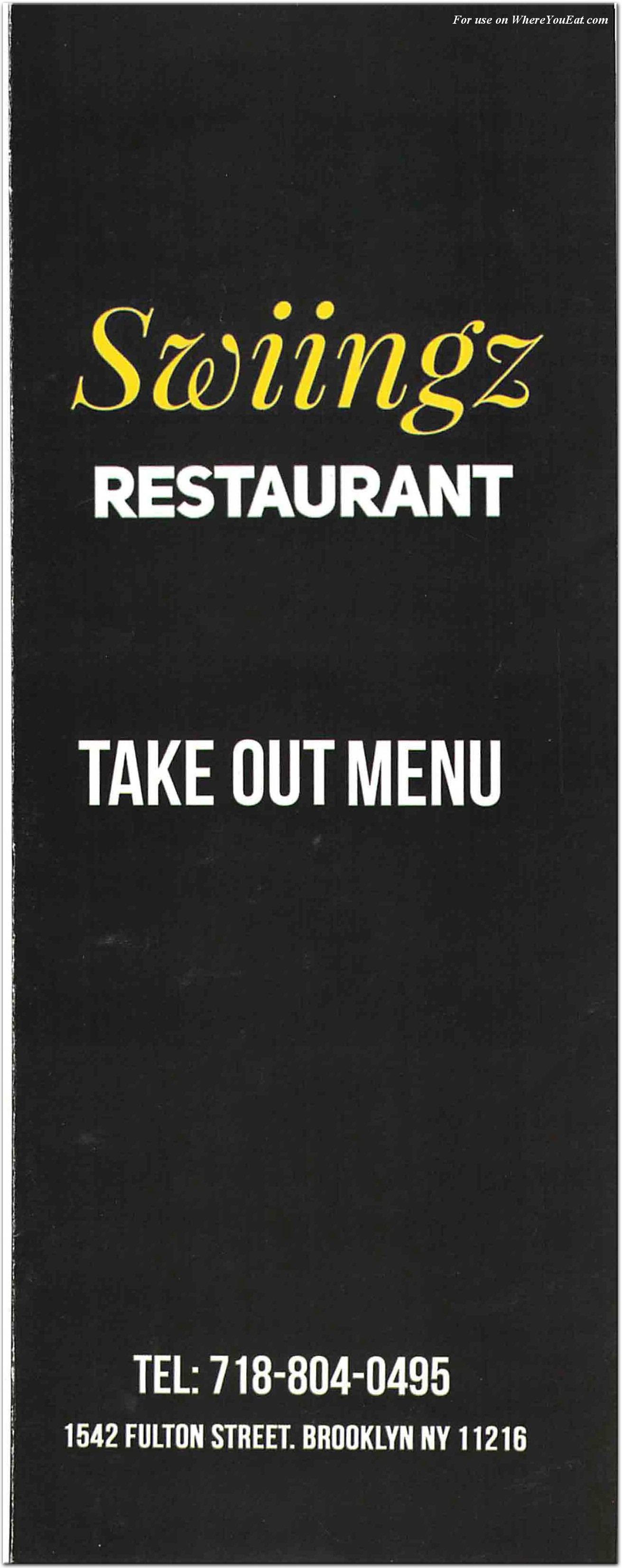 Swiingz Restaurant in Brooklyn / Menus & Photos