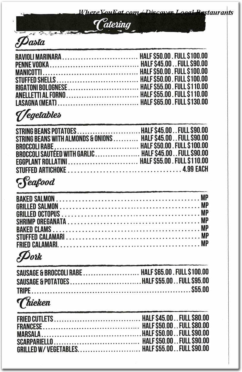 Charlie's Sandwich Shop Restaurant in Staten Island / Menus & Photos