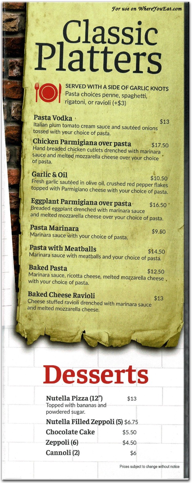 Di Farina Restaurant in Staten Island / Official Menus & Photos