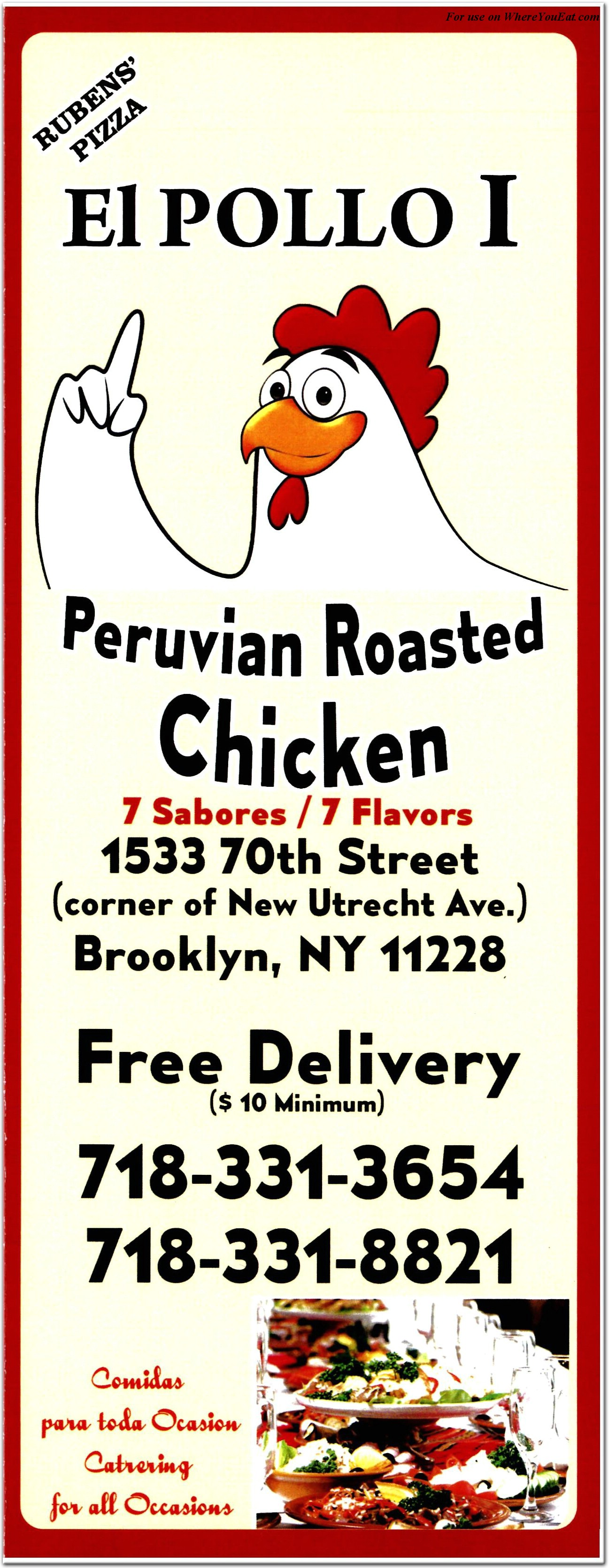 Ruben's Restaurant in Brooklyn / Menus & Photos