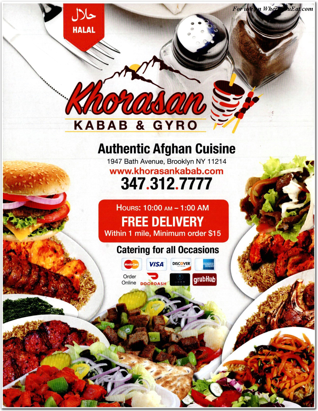 KHORASAN KABAB & GYRO Restaurant in Brooklyn / Menus & Photos