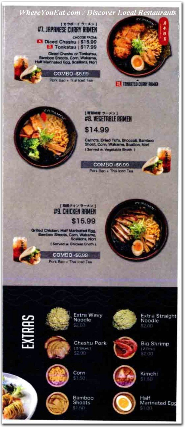 Kyuramen Restaurant in Brooklyn / Menus & Photos