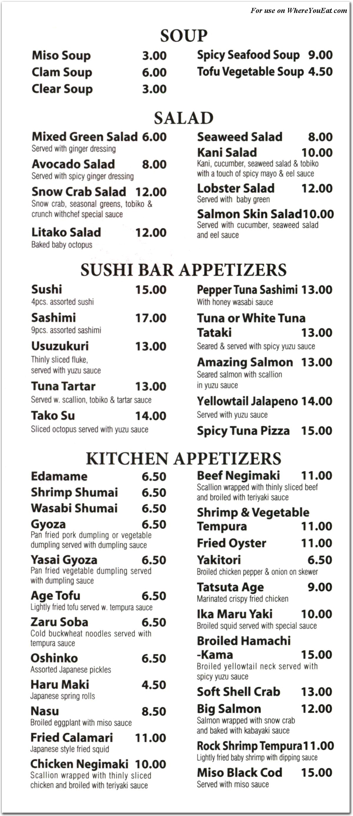 Dai Hachi Restaurant in Queens / Menus & Photos