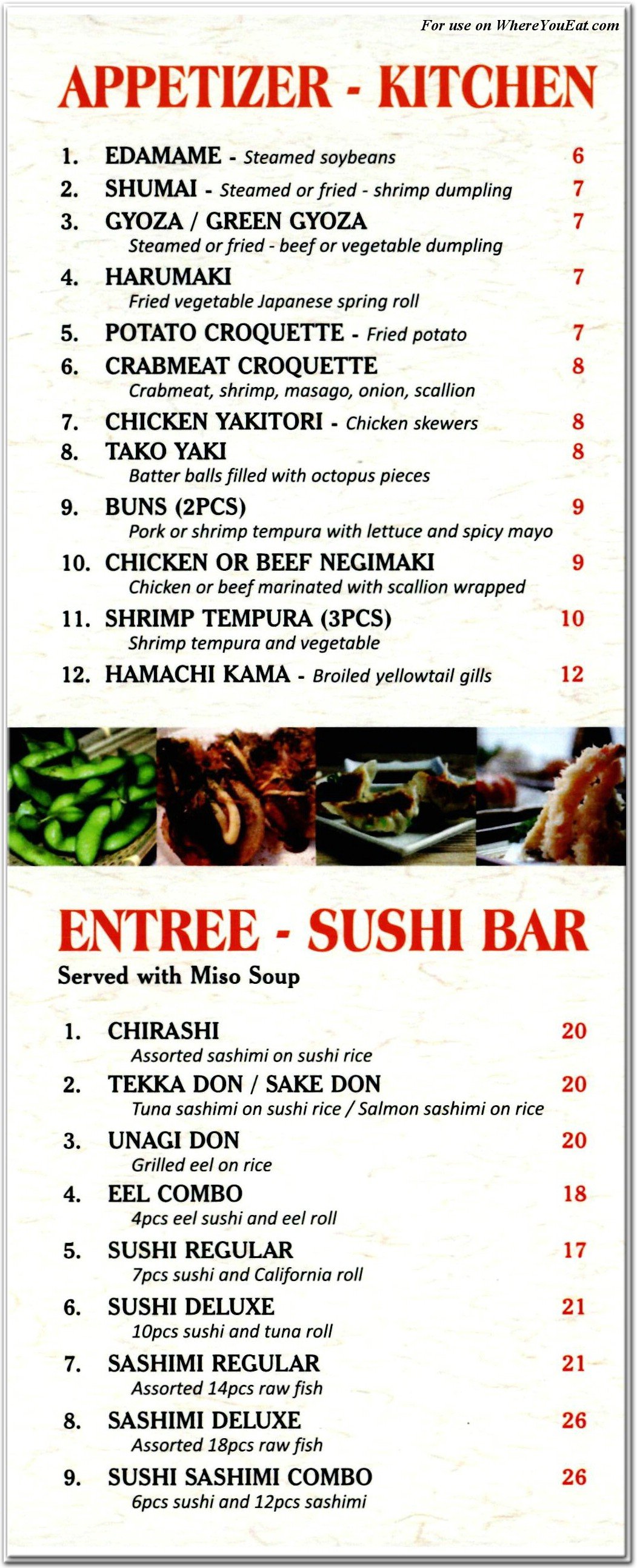 Mr. Wasabi Restaurant in Queens / Official Menus & Photos