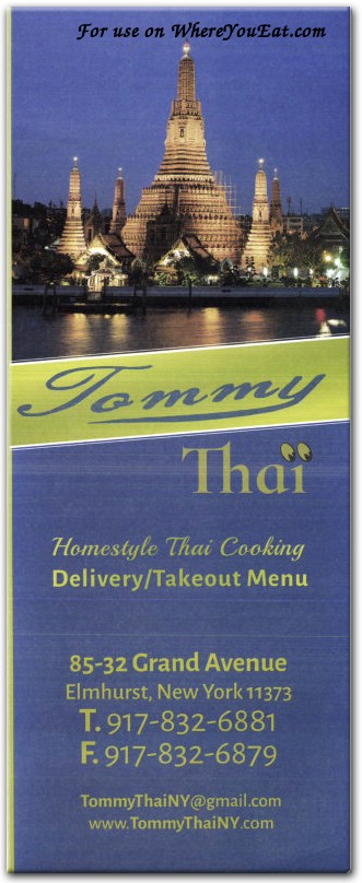 Tommy Thai Restaurant in Queens / Official Menus & Photos