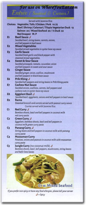 Tommy Thai Restaurant in Queens / Official Menus & Photos